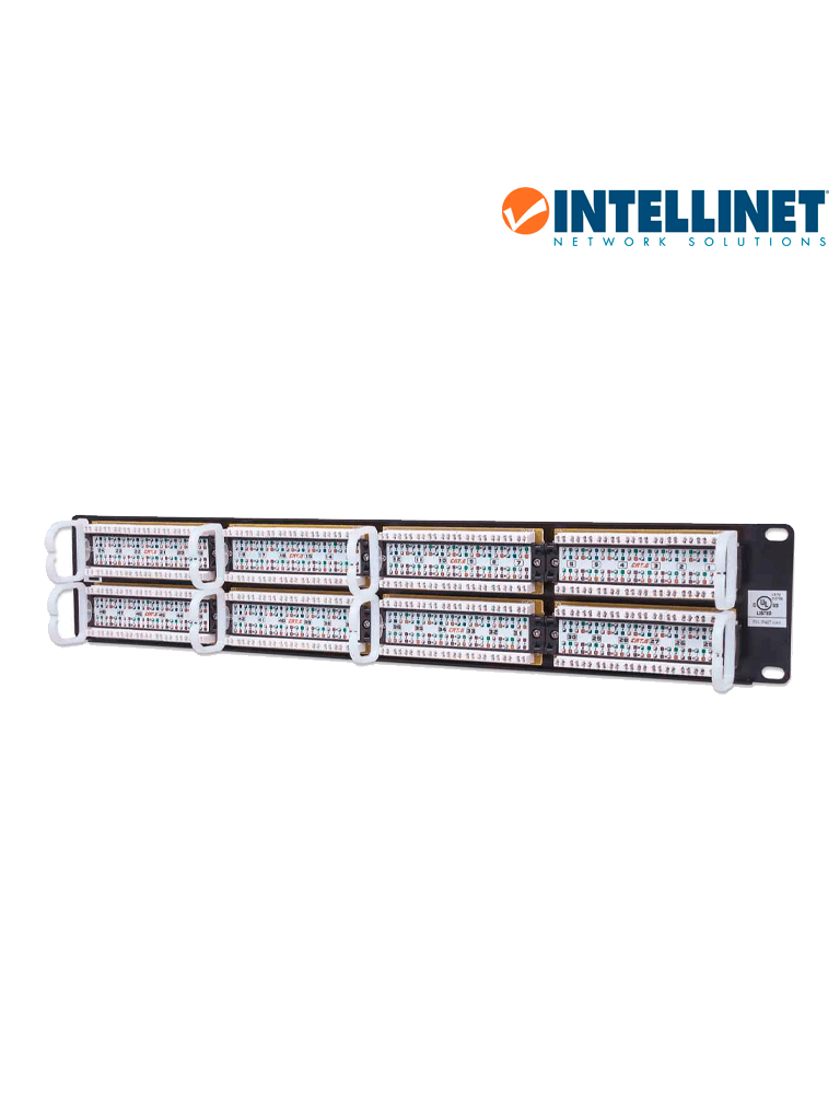 INTELLINET 560283 – Panel de parche Cat6 de 48 puertos, UTP, 2U – Multiseg